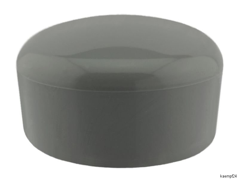 Rohrkappe Ø 59 - 60mm grau PVC witterungsbeständig Schutzkappen Rohr ...