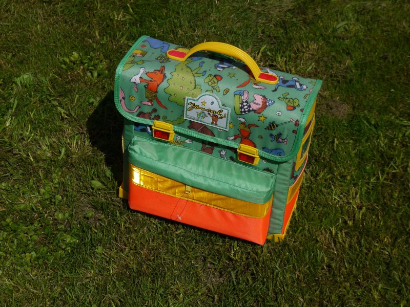 Schulranzen Schultasche Janosch Tigerente grün Grundschule Joker Retro ...