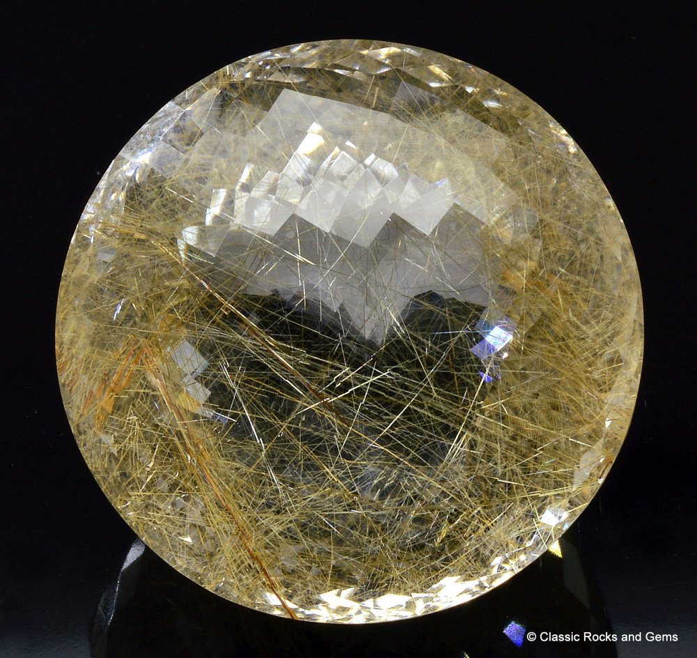 Rutile Rutilated Quartz Faceted Gemstone Brazil Rutilquarz Edelstein ...