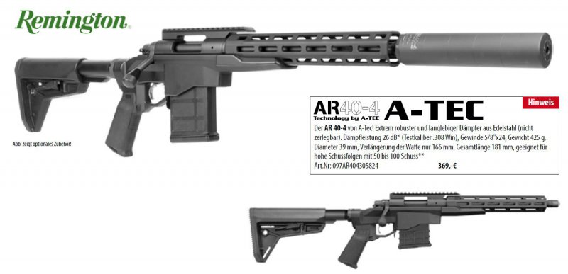 Remington 700 PCR-SBR Kal. .308 Win. 12,5", 31,75cm - eGun