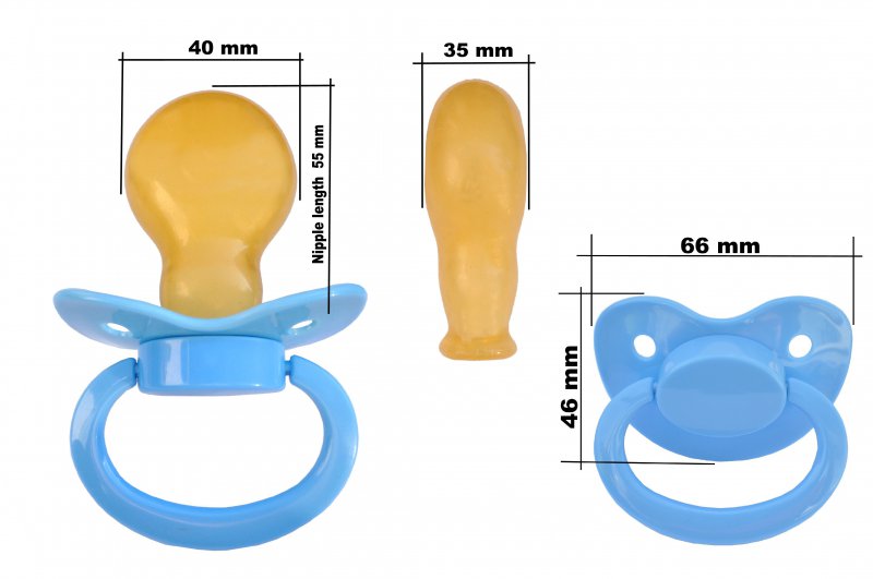 Adult Schnuller Big Pacifier "Pro-XXL Baby-Blue" - Nr. Pro-XXL Baby ...