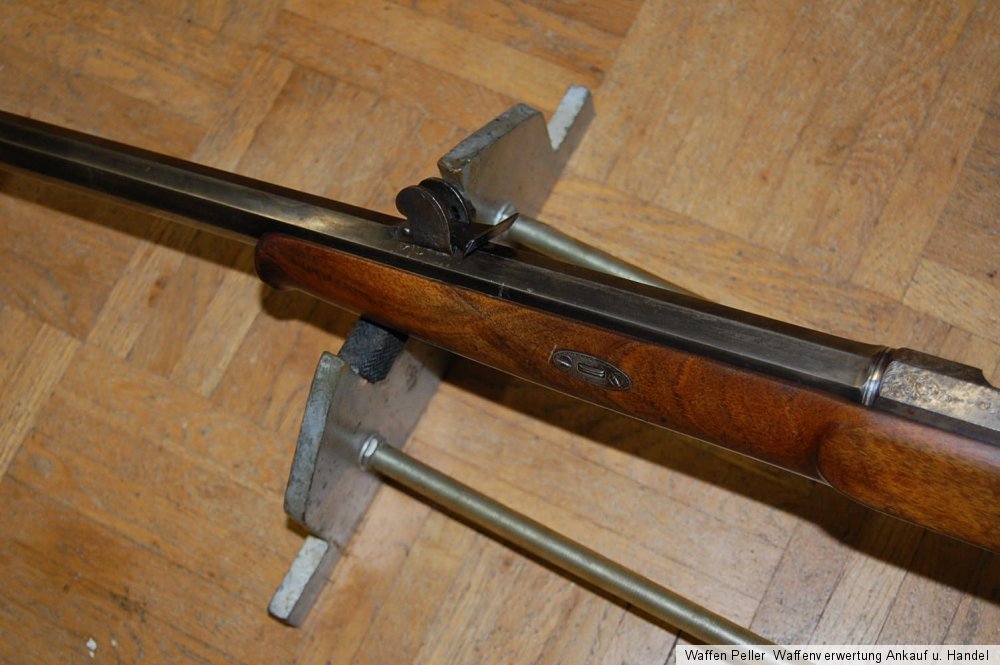 Historischer Feuerstutzen Conrad Heym Suhl Kal 9,5x47R mit Mauser M 71 ...