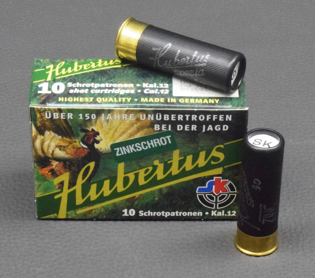 100 Schrotpatonen SK Hubertus Zink Kaliber 12/70 4,0 mm zum absoluten ...