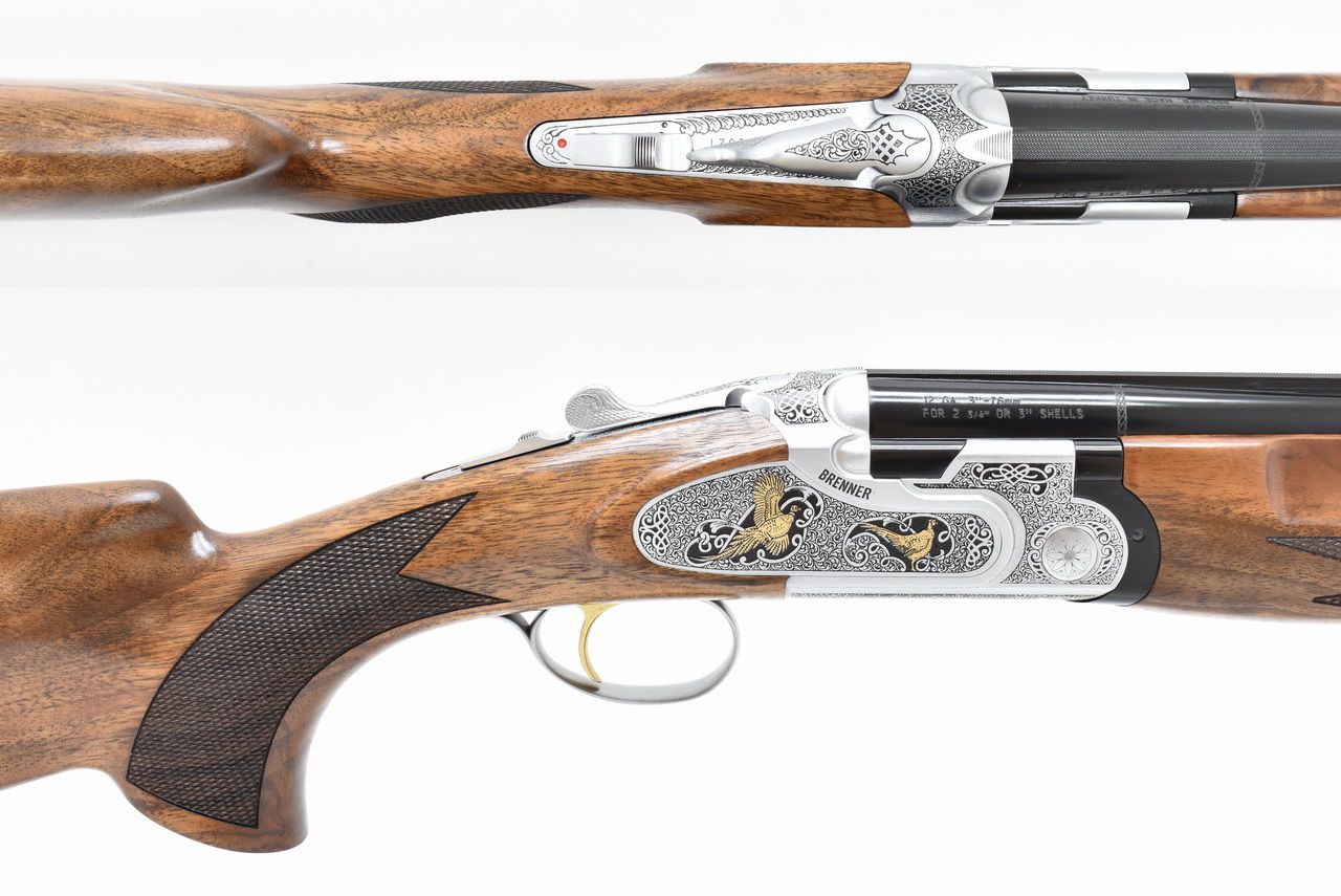 BRENNER BF18 " Elegant Gold " Bockflinte / BDF Kal. 12/76 mit ...