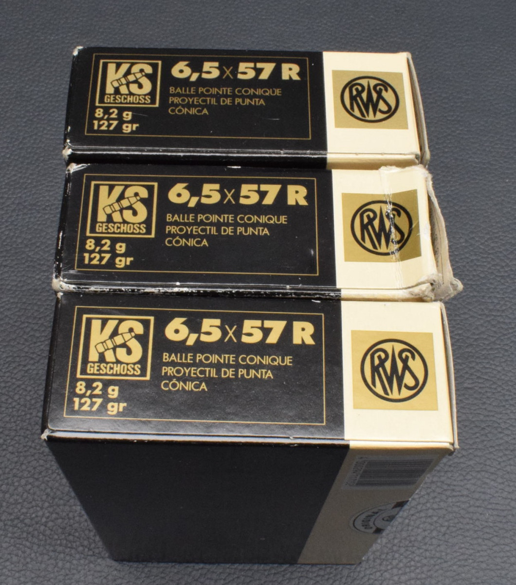 60 Schuss RWS Patronen,Konvolut, Kaliber 6,5x57R,Kugelspitz,6,5g/127gr ...