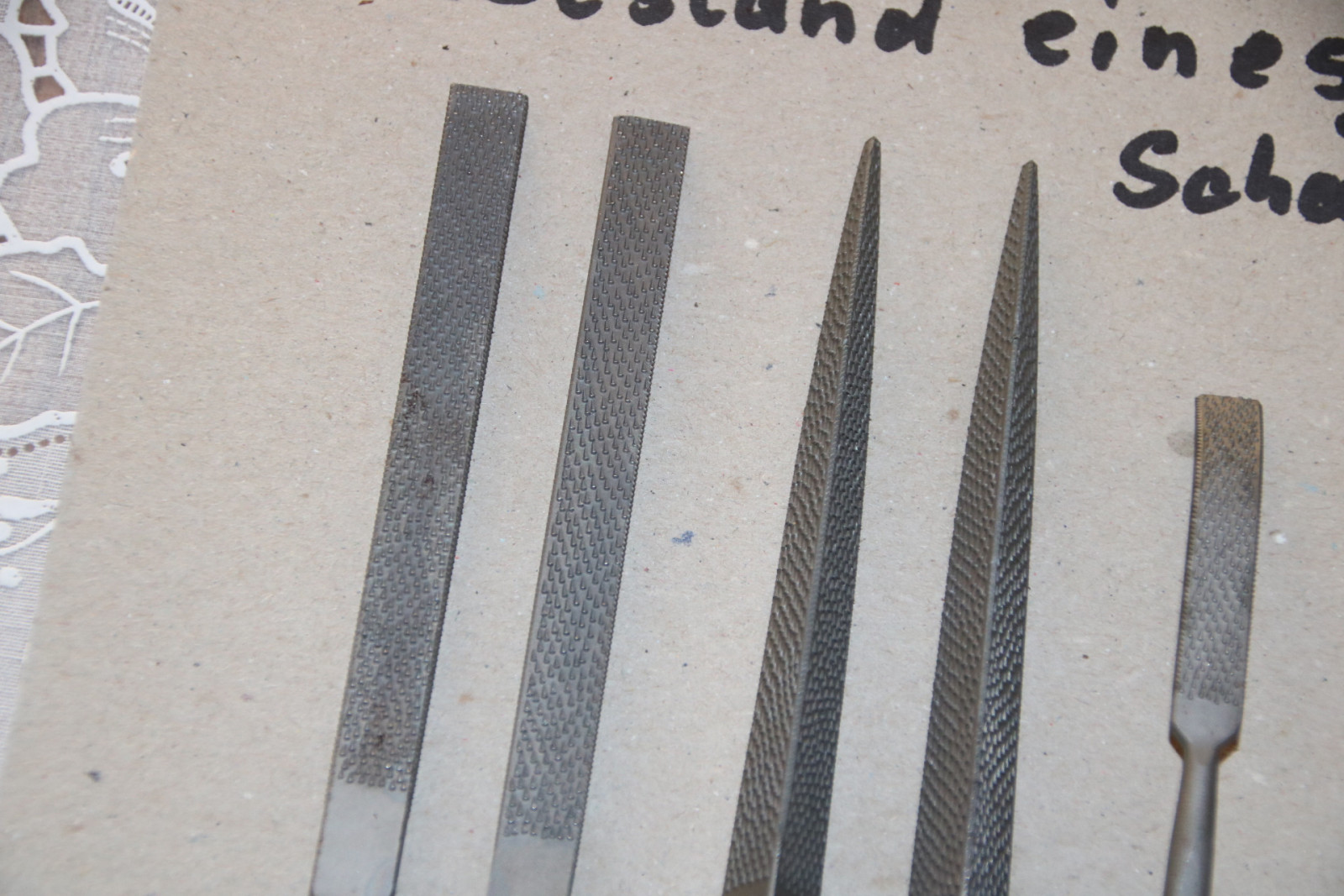 6 Feilen für Holzbearbeitung aller Art - von Suhler Schäfter - untersch ...