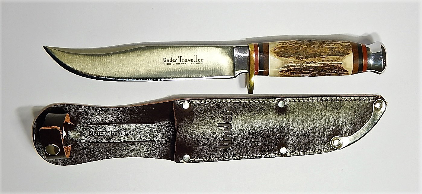 Linder Traveller 190115 Bowie Messer mit fester Klinge, Vintage ...