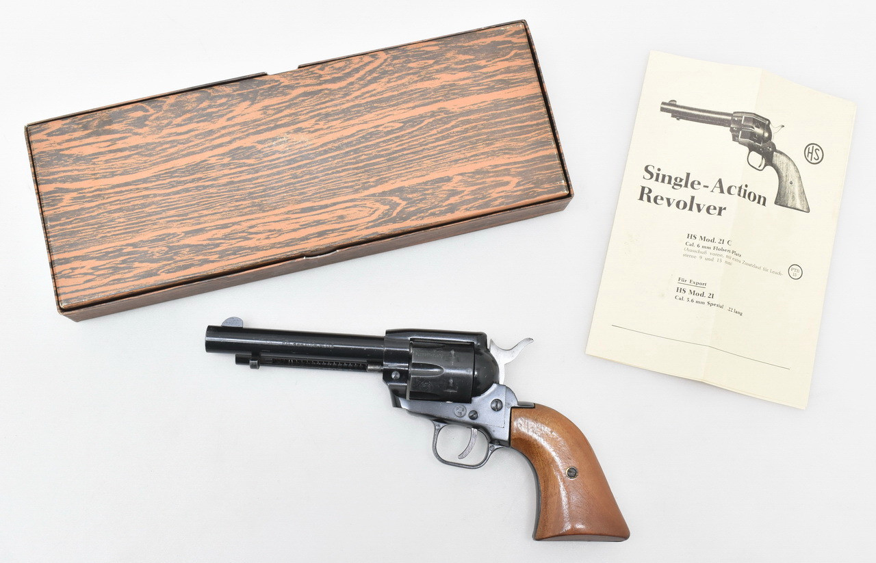 SCHMIDT / HS Modell 21 C Single - Action Revolver im Kaliber 6mm Flob ...