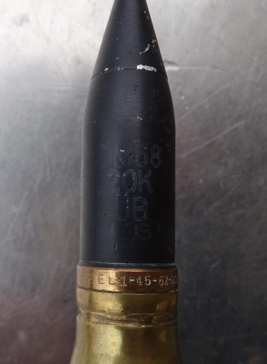 schöne GAU-4 Gatling ?* 20x102mm Übungspatrone 20K DM58 - BUNDESWEHR - eGun