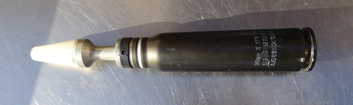 Modernes " 30x 173mm APFSDS-T * GESCHOß * PANZERKNACKER der NATO * Top- STÜCK. Inert ...