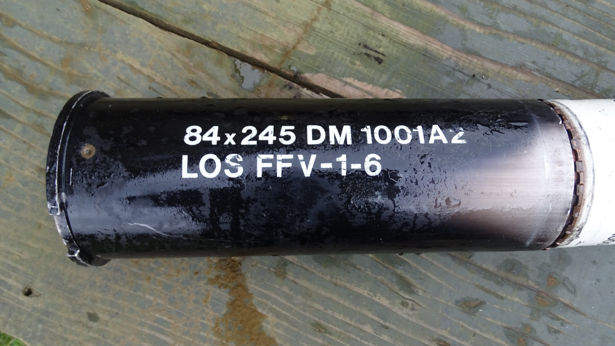 für PANZERFAUST 84 . DM 16- DEUTSCHE MUNITION * Patrone mit ...