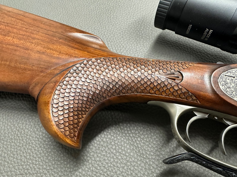 Kipplaufstutzen H.Scheiring jun. Ferlach Kal. 6,5x57 ZF Kahles 3-10x50 ...